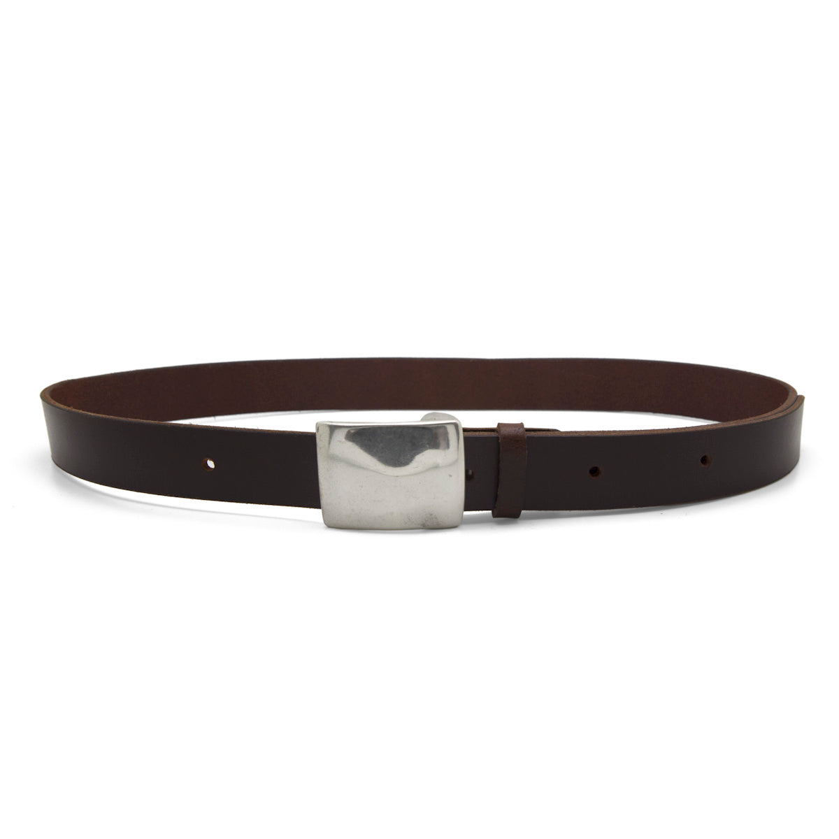 Brown Buckle-less Leather Belt | No-Bulge Belt | Handmade in Canada ...